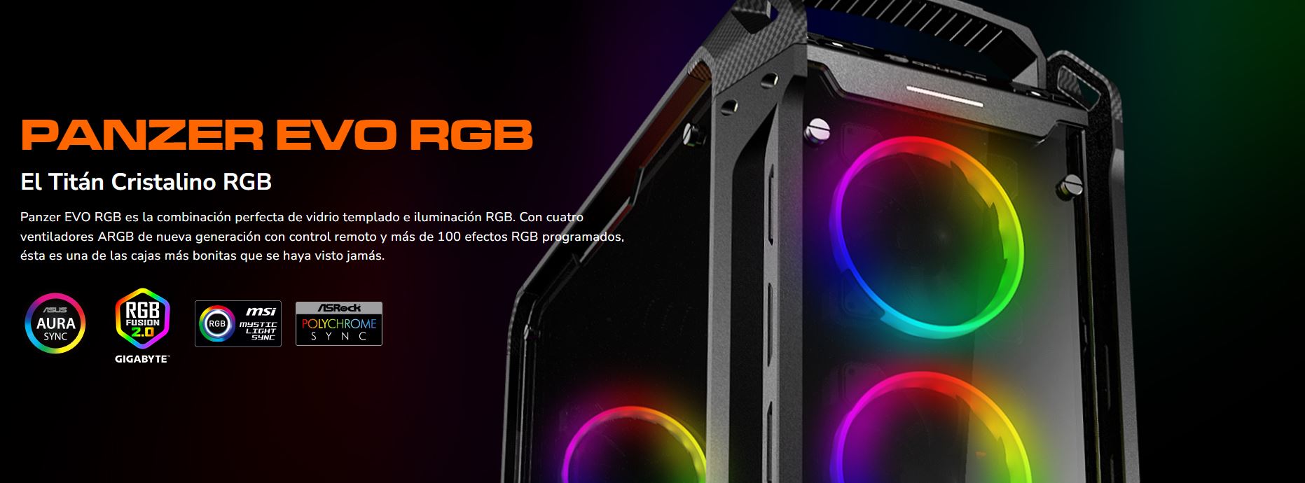 CASE GAMER COUGAR PANZER EVO RGB - Opentecnologyec
